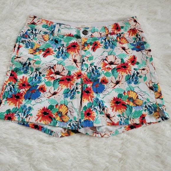 Westbound | Shorts | Westbound Watercolor Floral Mom Shorts Size 8 ...